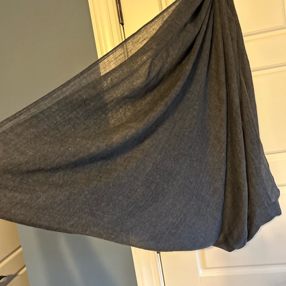 LOF | Accessories | Gray Draped Fabric Shawl | Poshmark